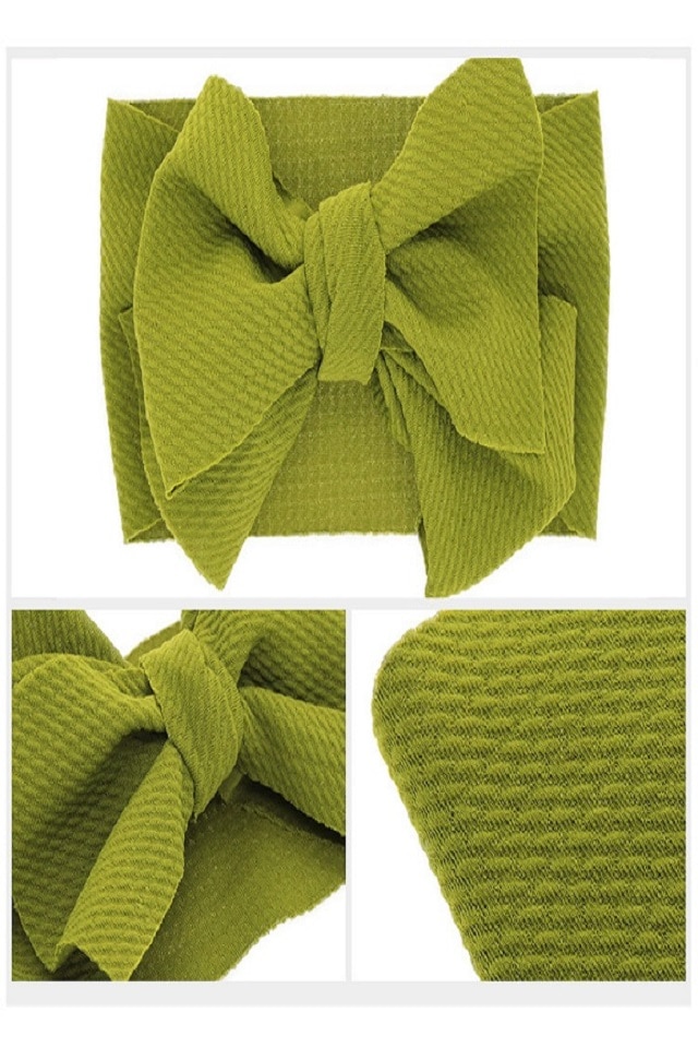 Rugalmas fejpánt babáknak, Textil anyag, Zöld - eMAG.hu