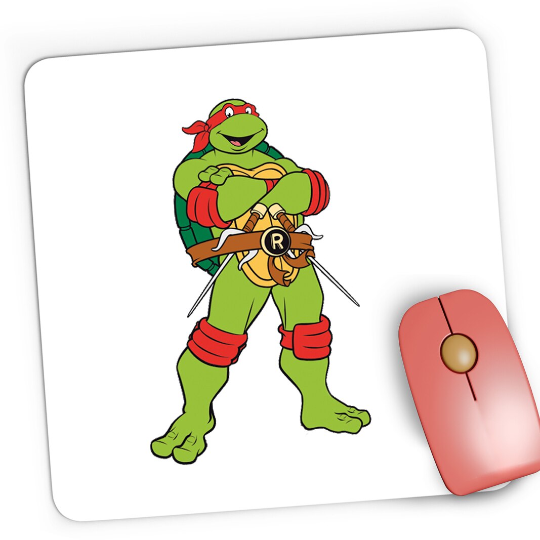 Mousepad Gaming TMNT Raphael Gamer Ninja Retro Pizza PS Sensei Fan Art ...