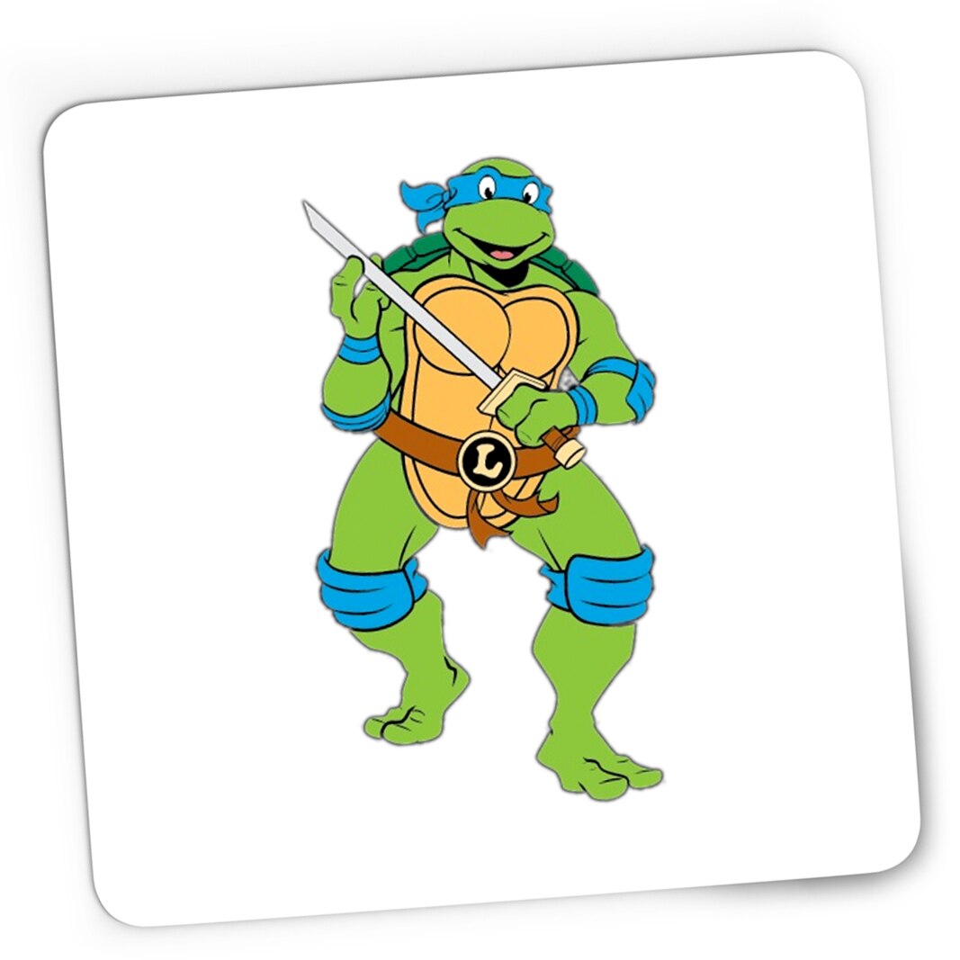 Mousepad Gaming TMNT Ninja Sensei PS Gamer Leonardo Fan Art Retro ...