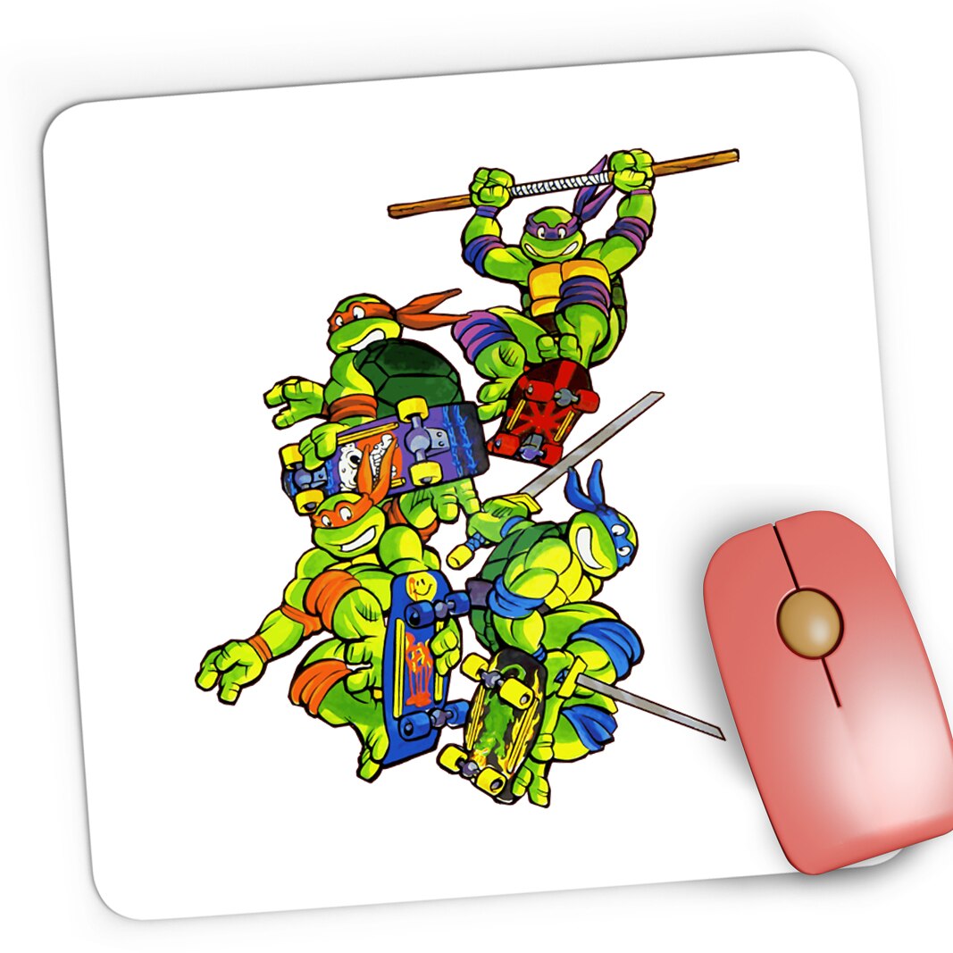Mousepad Gaming TMNT Leonardo Retro Nintendo PS Pizza Martial Arts ...