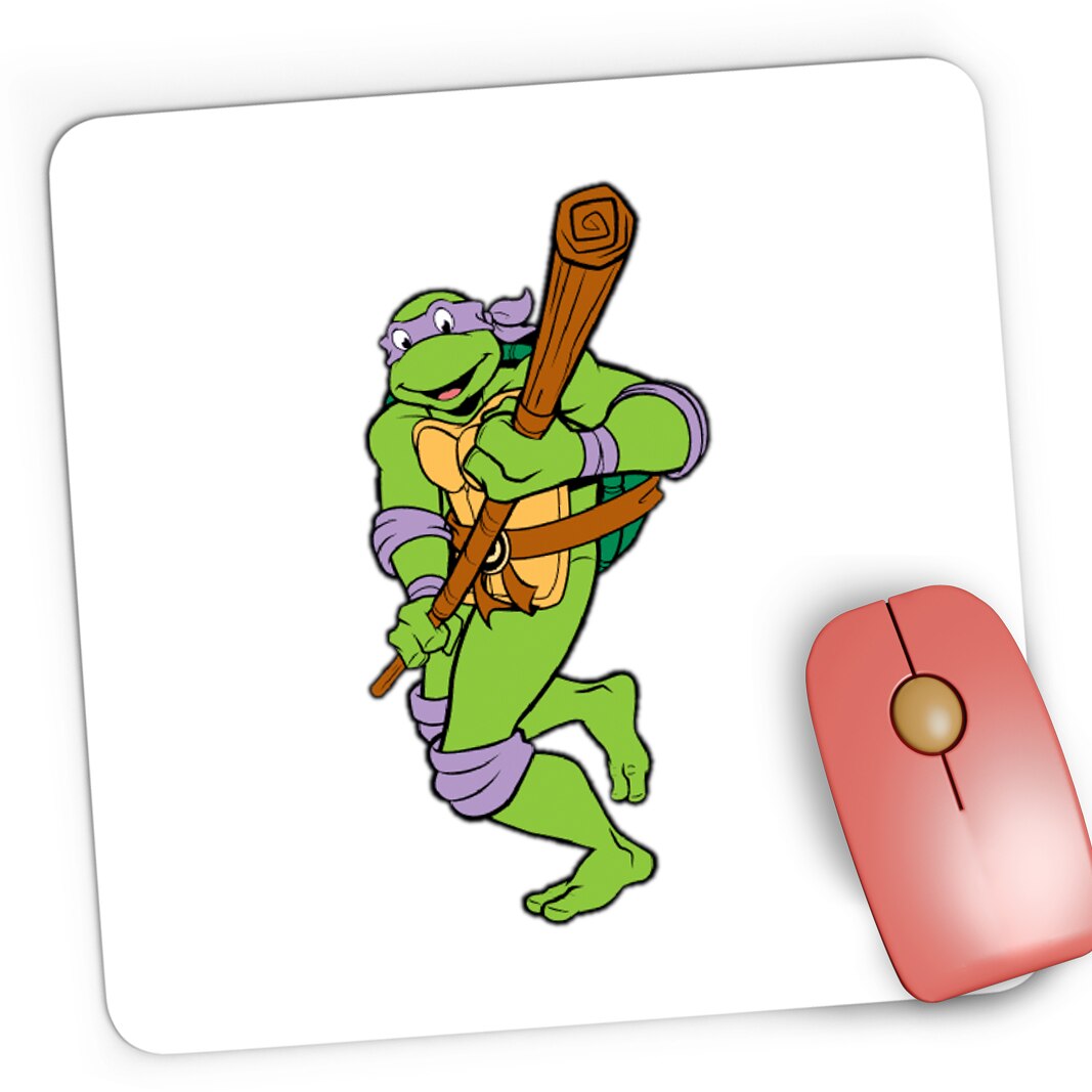 Mousepad Gaming TMNT Donatello Gamer Retro Pizza Ninja Martial Arts Fan ...