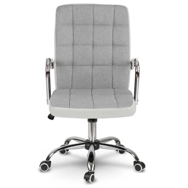 Scaun birou DacEnergy, ergonomic, baza stabila, cromata, roti duble din ...