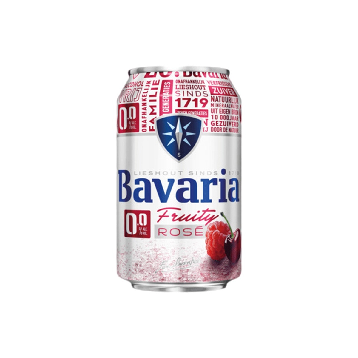 Bere fara alccol, 0,0%, rose fructata, 330 ml, doza, Bavaria - eMAG.ro