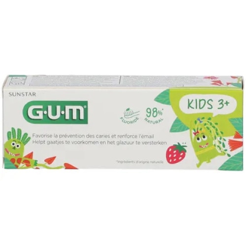 SUNSTAR GUM Kids 3+ Fogkrém, gyerekeknek, természetes összetevőkkel és ...
