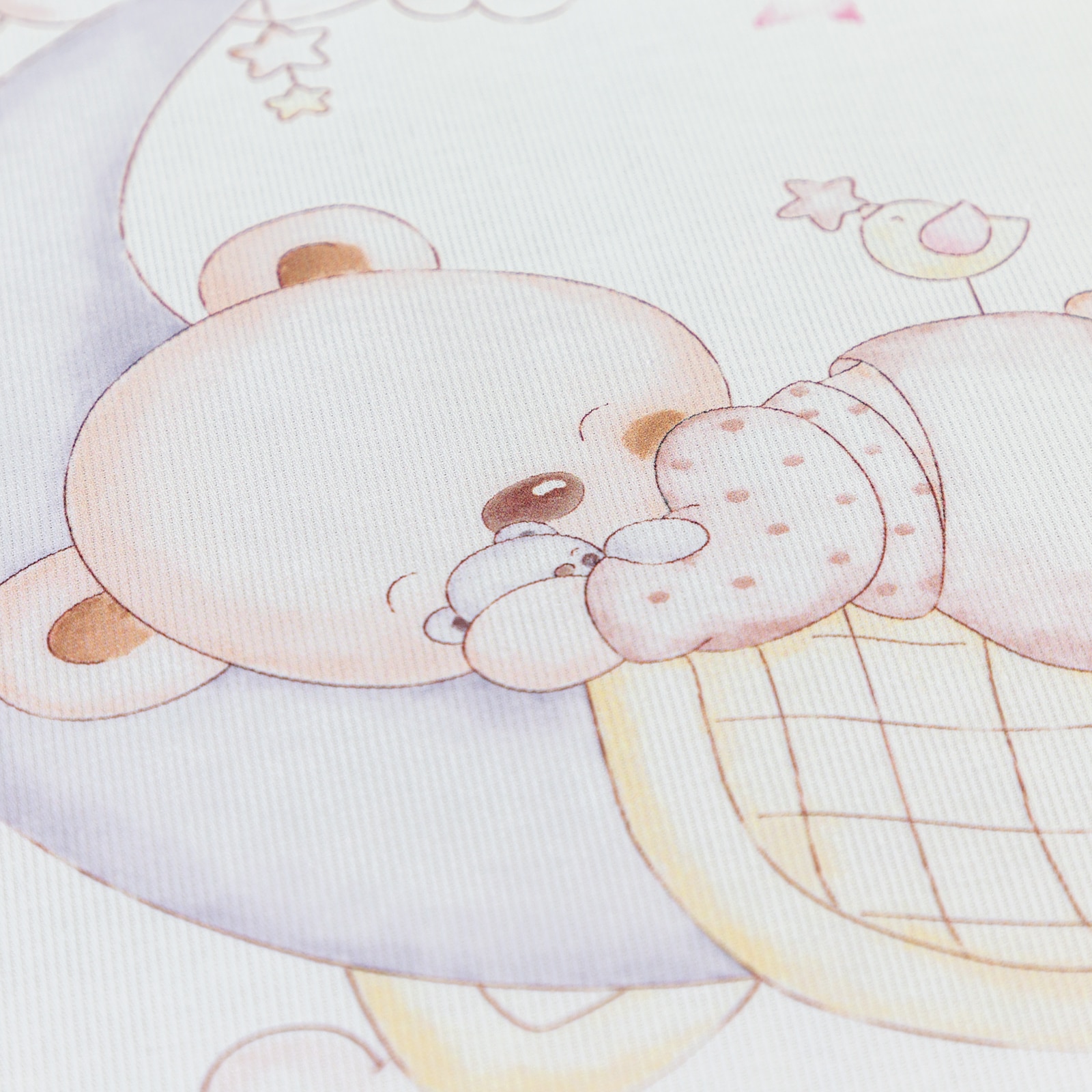 Set cearceafuri bebe, Pielsa Baby, 122200, 3 piese, Imprimeu ursulet ...