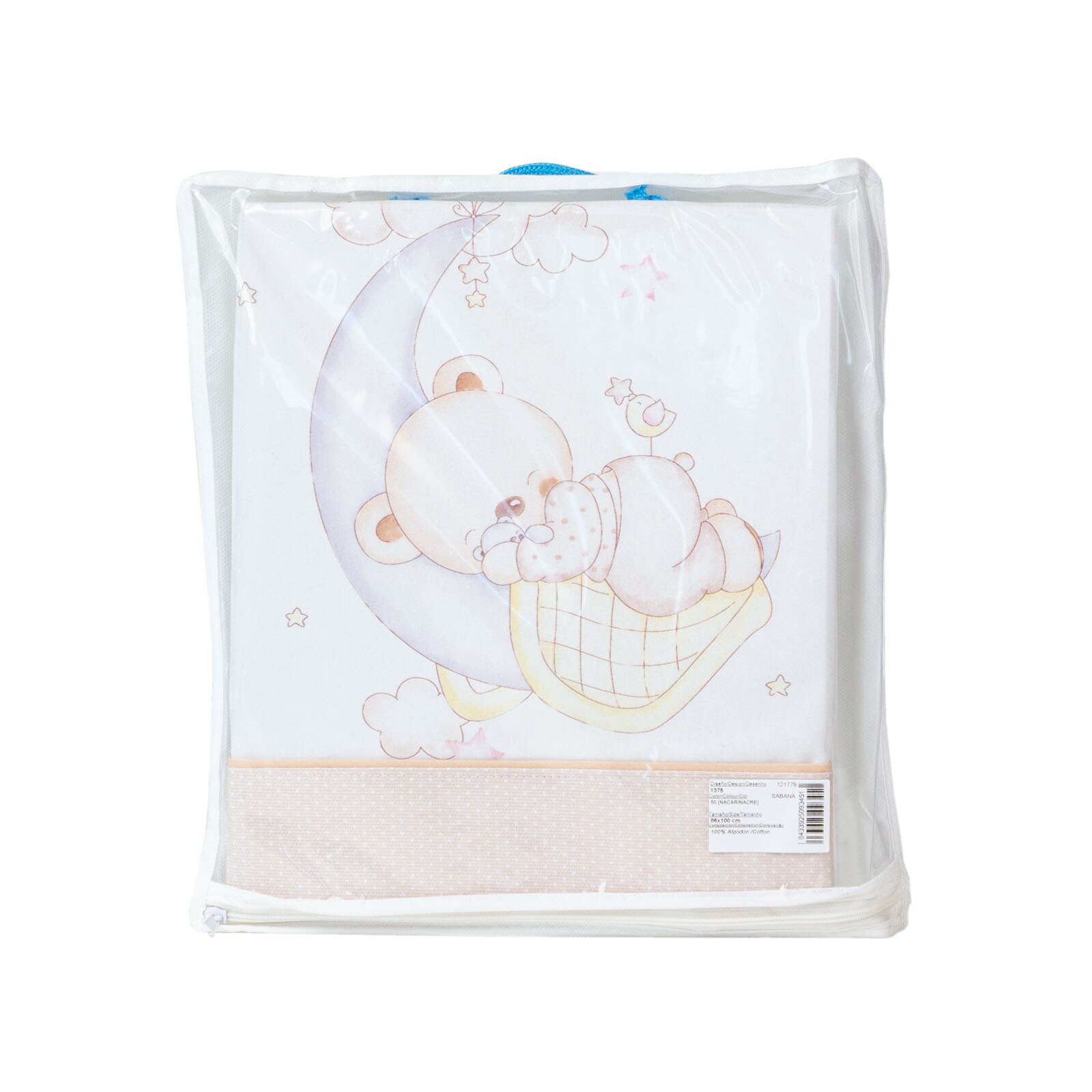Set cearceafuri bebe, Pielsa Baby, 122200, 3 piese, Imprimeu ursulet ...