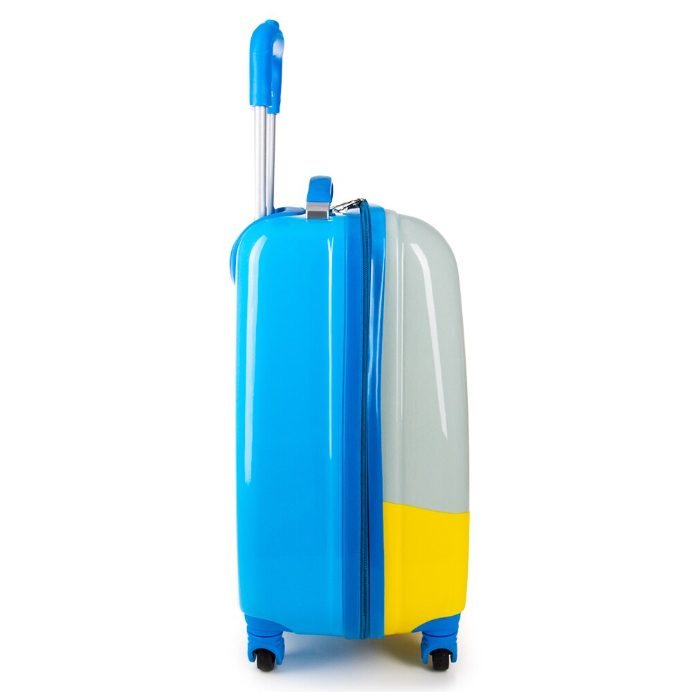 Valiza cu roti Perect line T1021-04 - Albastru - eMAG.ro