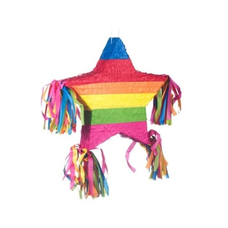 Pinata multicolora, forma stea cu 50 de jucarii incluse - eMAG.ro