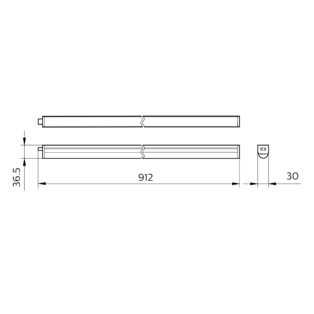 Corp iluminat Aplicat Led Philips Ledinaire BN013C LED15S/840, 15W ...