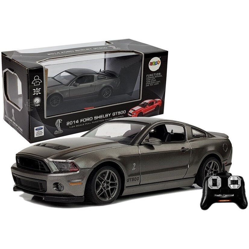 Masina cu telecomanda, KicsiKocsiBolt, Plastic, Ford Shelby Silver 2.4 ...