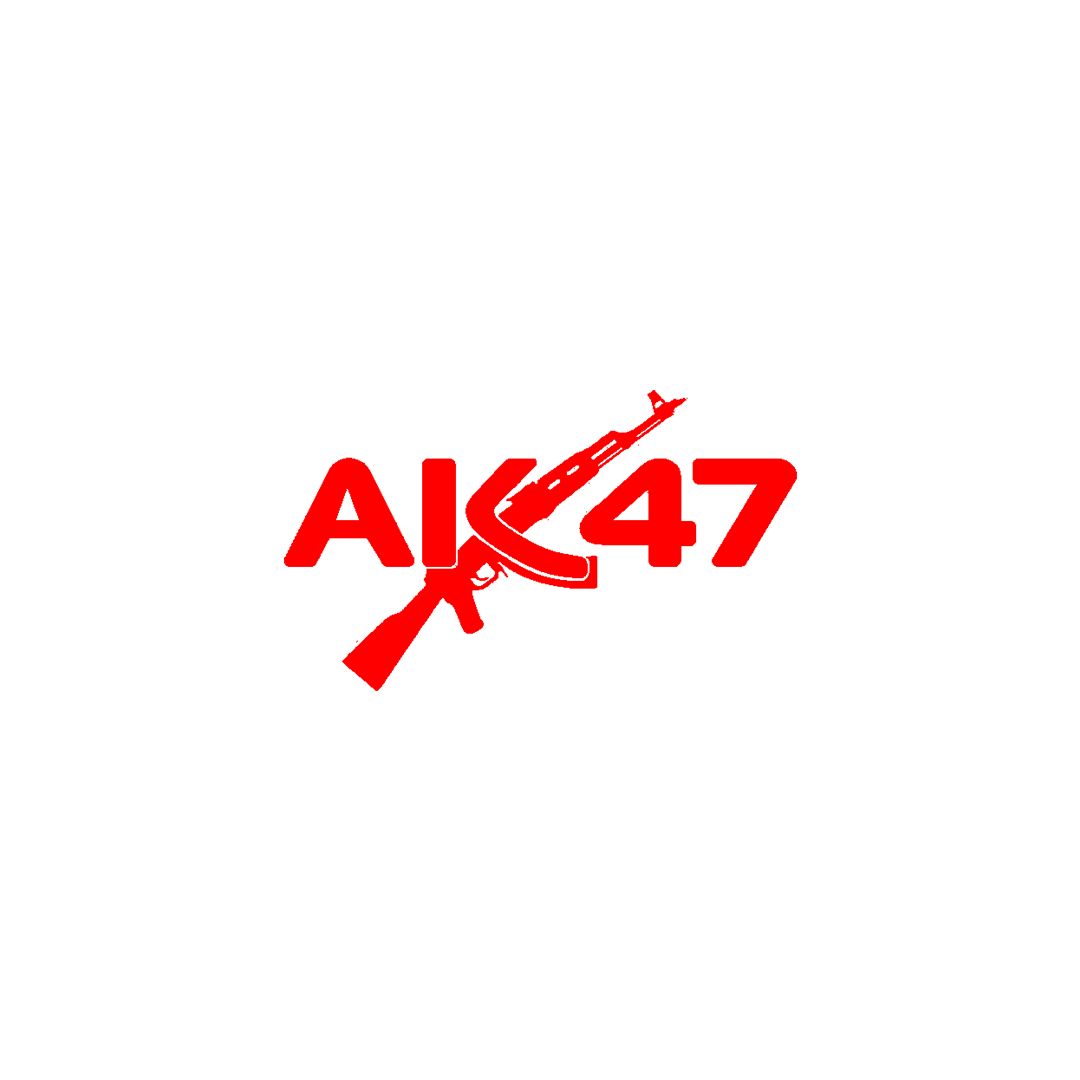 Sticker auto ''Ak 47'', 15x9 cm, Rosu - eMAG.ro