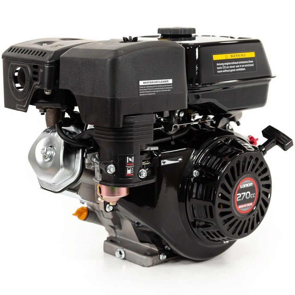 Бензинов двигател Loncin G270F-C, Максимална мощност 9 к.с., 270 CC, 4 ...