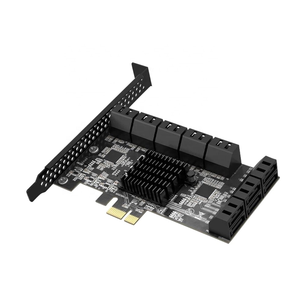 SATA 3.0 PCIE Riser Adapter - 16 SATA порта - Mining / Farming Chia ...