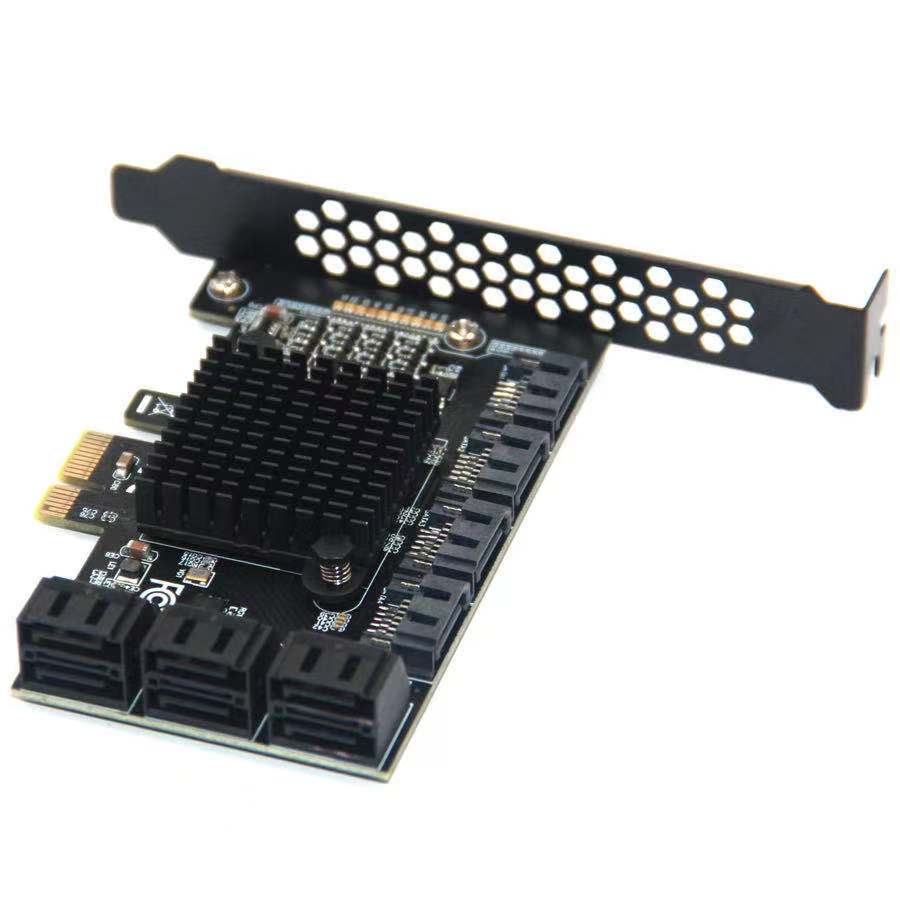 SATA 3.0 PCIE Riser adapter, 10 SATA port, Mining / Farming Chia - eMAG.hu