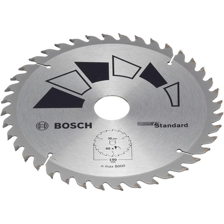 Disc pentru fierastrau circular, Bosch Standard for Wood, 190 x 30/24mm ...