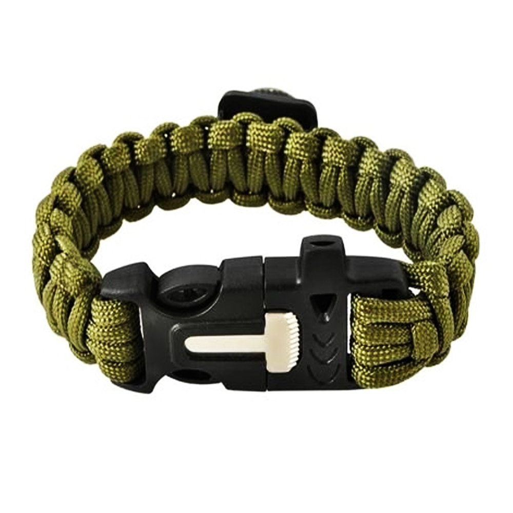Kit Supravietuire Tip Bratara Zenino - 5 in 1, Fluier, Busola, Paracord ...