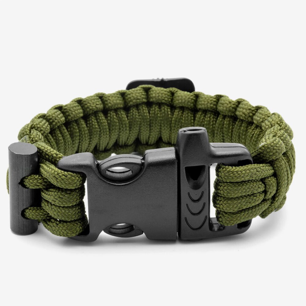 Kit Supravietuire Tip Bratara Zenino - 5 in 1, Fluier, Busola, Paracord ...