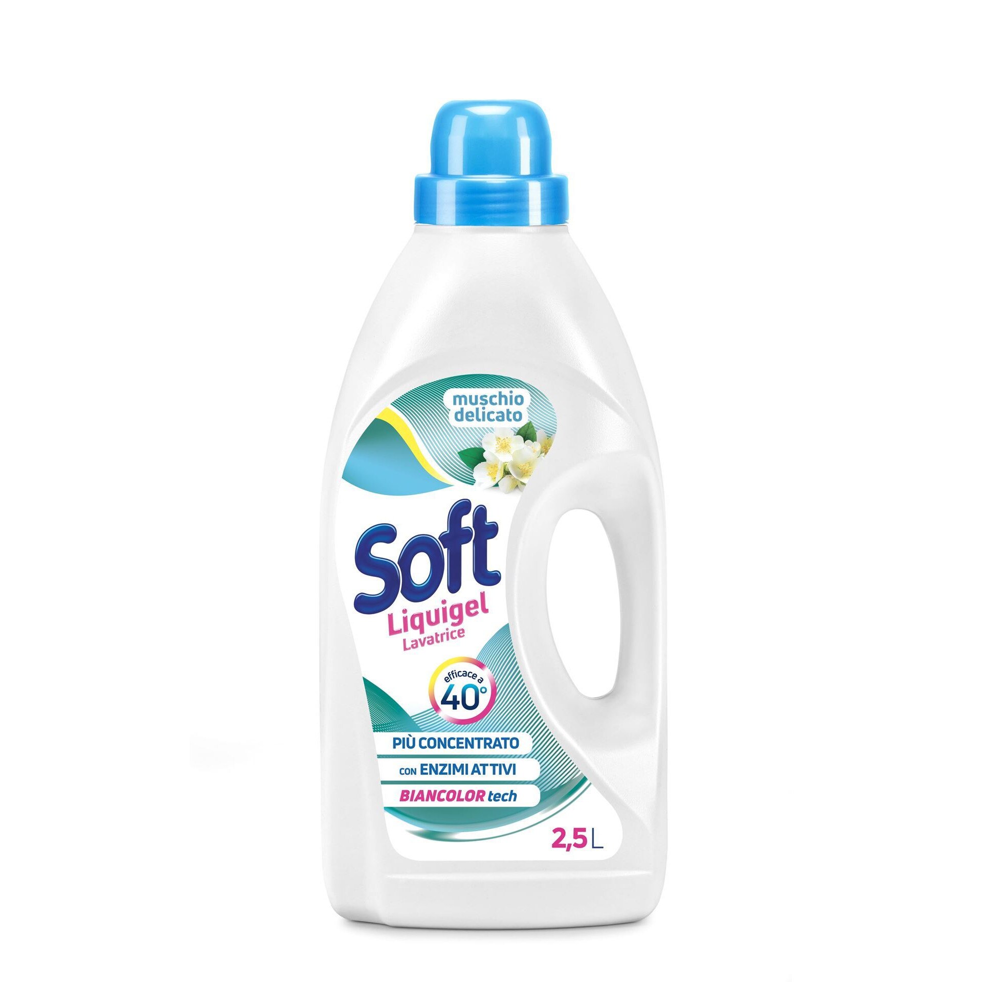 Detergent de rufe lichid Soft muschio bianco 45 spalari 2.5l - eMAG.ro