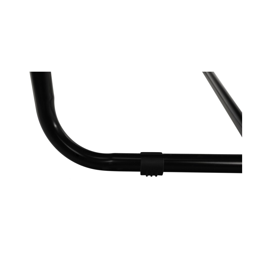 Masuta Garsy, din metal negru si blat mdf marmorat, 40x40x56 cm - eMAG.ro