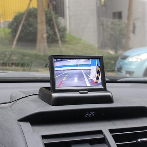 Monitor auto, SYNO, pliabil, ecran color TFT 4.3 inch, 12V - eMAG.ro