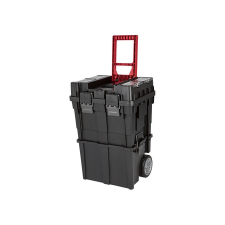 Cutie pentru scule, mare, cu roti si maner ergonomic, 64,5 x 45 x 35 cm ...