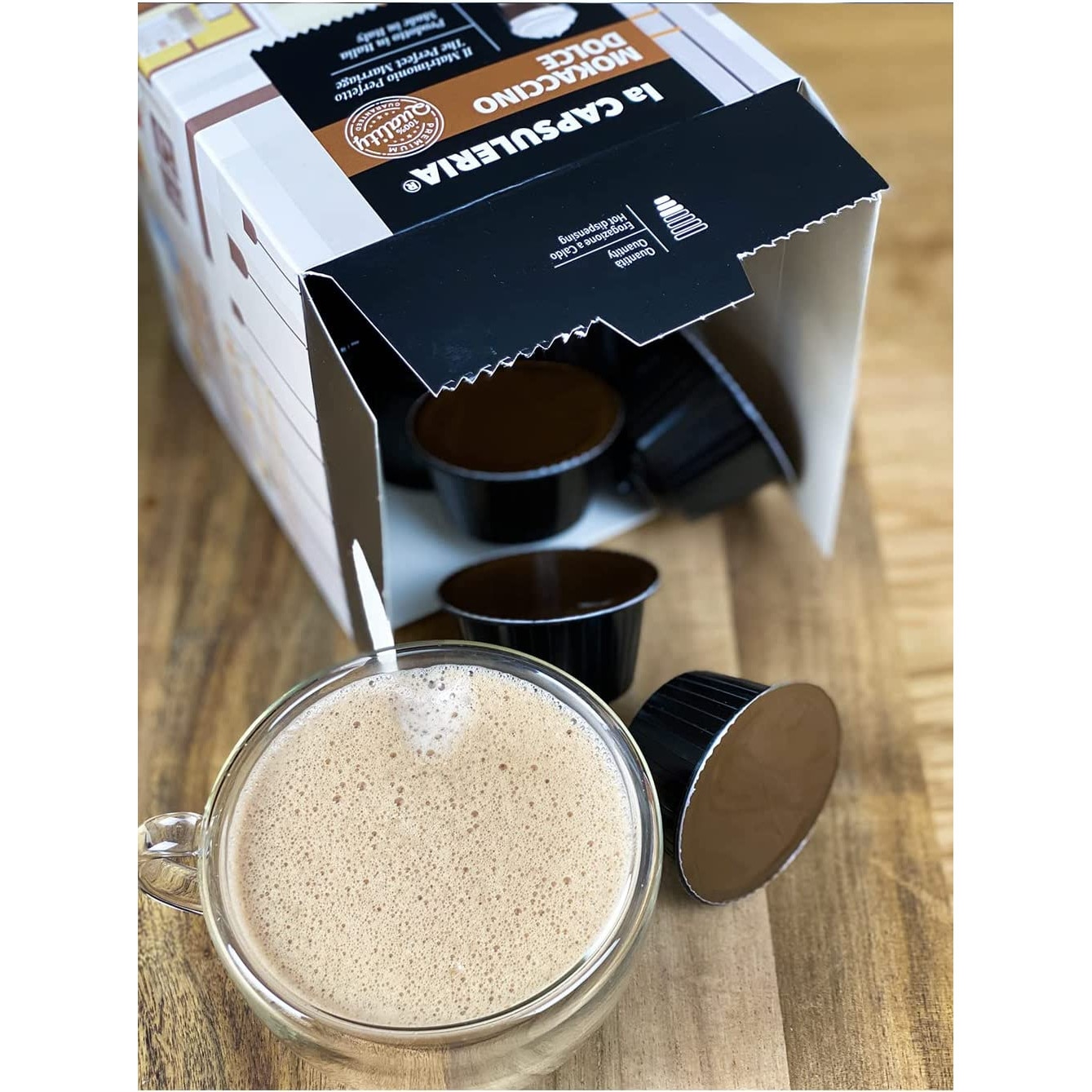 Set 96 capsule MOKACCINO compatibile Nescafe Dolce Gusto, LA CAPSULERIA ...