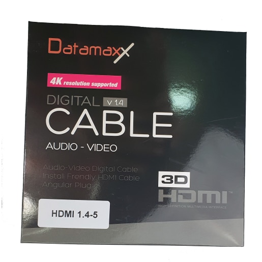 Cablu Datamaxx A+ HDMI tata-tata 4K Ethernet aurit 5 metri negru - eMAG.ro