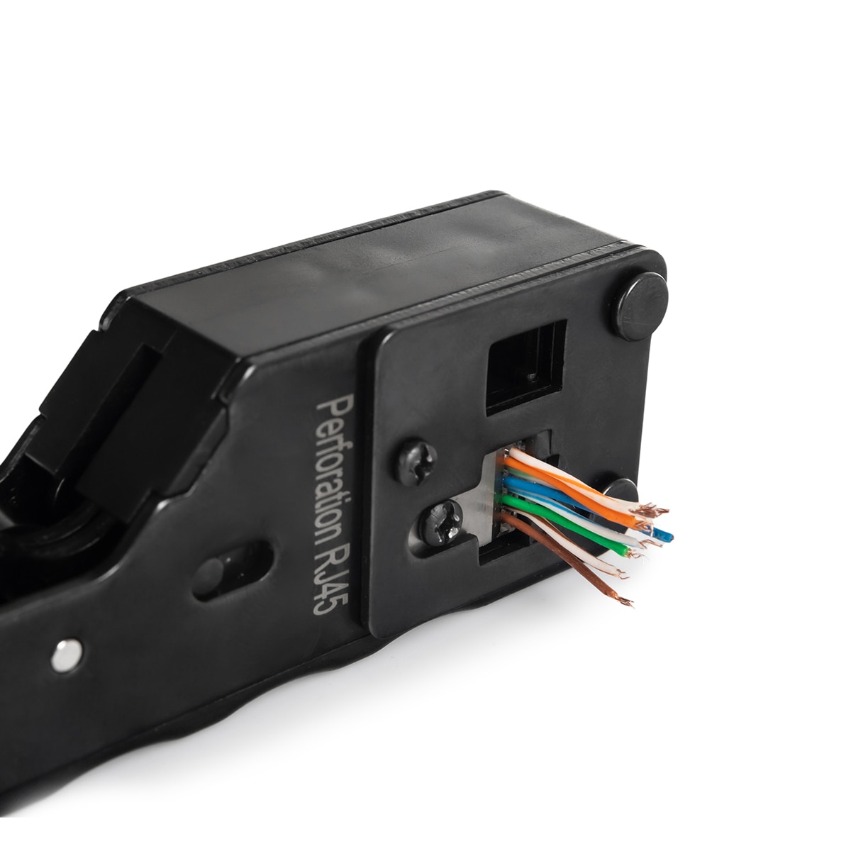 Instrument de sertizare RJ pass-through pentru RJ45 RJ12 RJ11 ...
