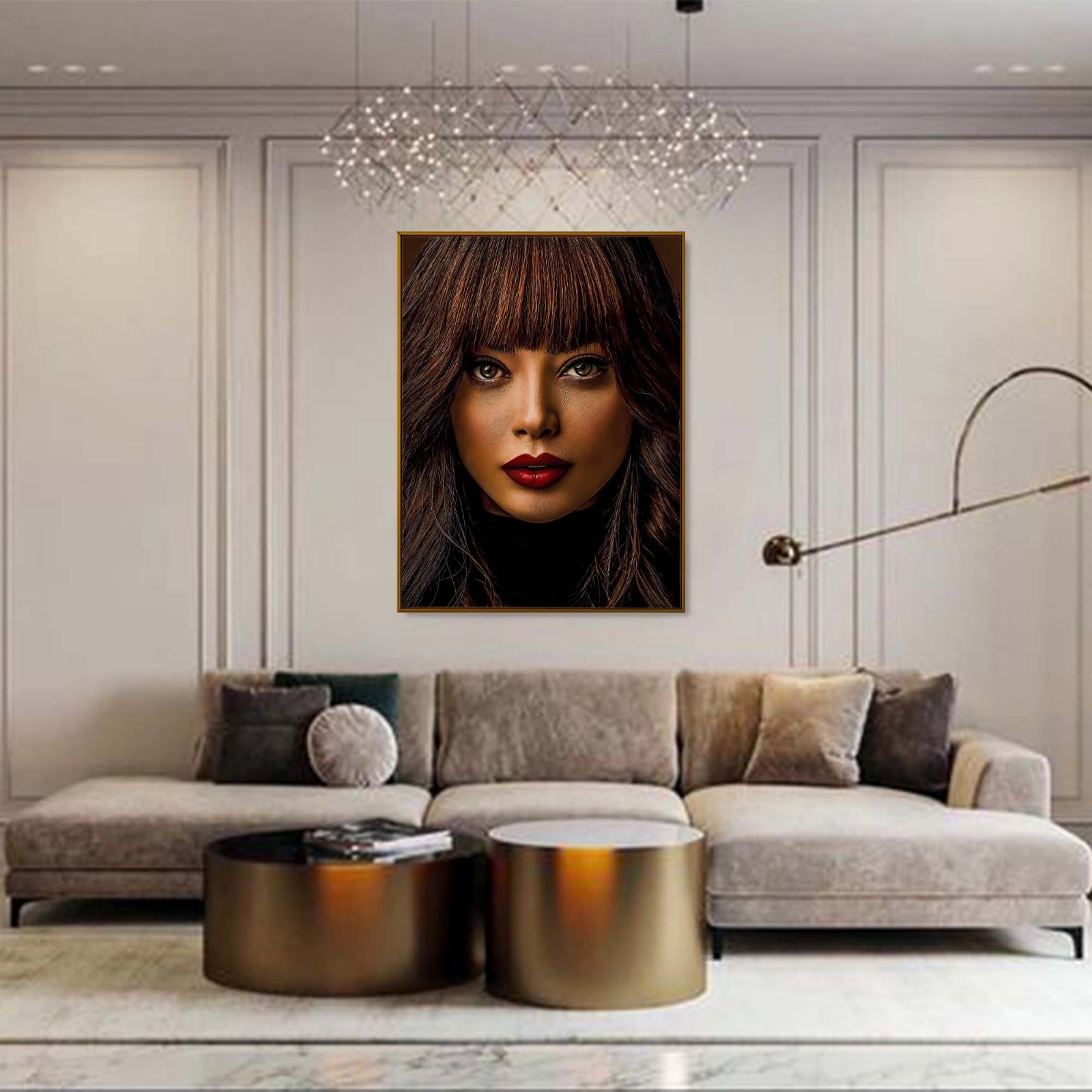 Tablou personalizat cu fotografia ta, in stil pictura realista in ulei ...