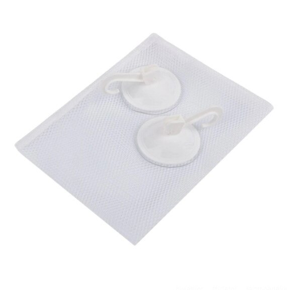 Plasa de organizare a produselor pentru baie, alba, cu ventuze, 35x45 ...