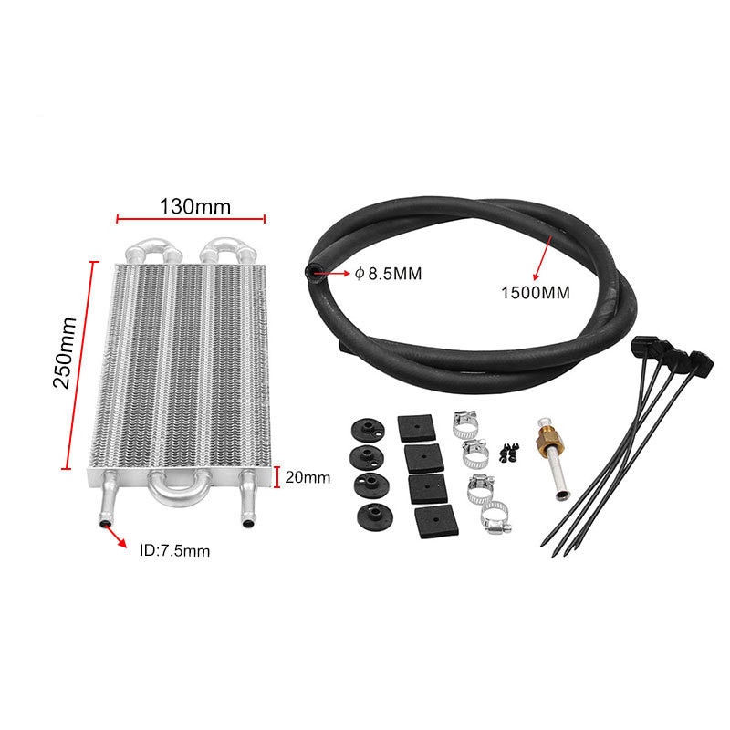 Kit radiator racire ulei Chigoods, 4 randuri, Aliaj din aluminiu ...