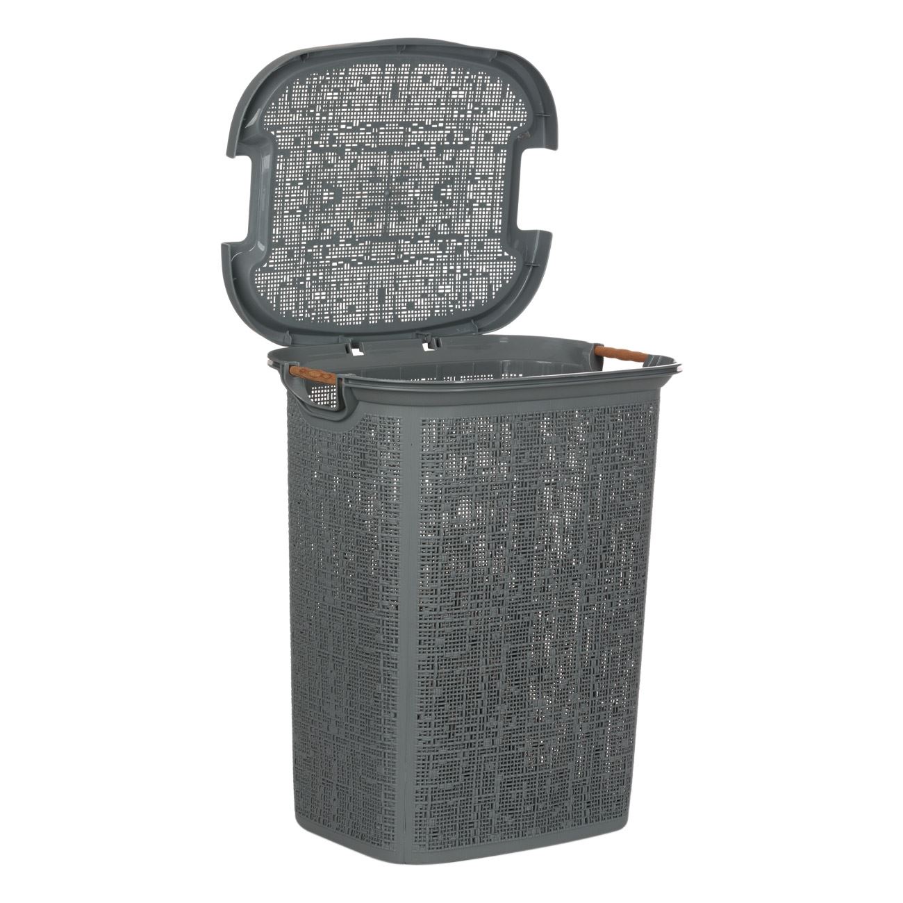 Cos de rufe, Home & Away, 60 litri, 46 x 37 x 57,5 cm, Gri - eMAG.ro