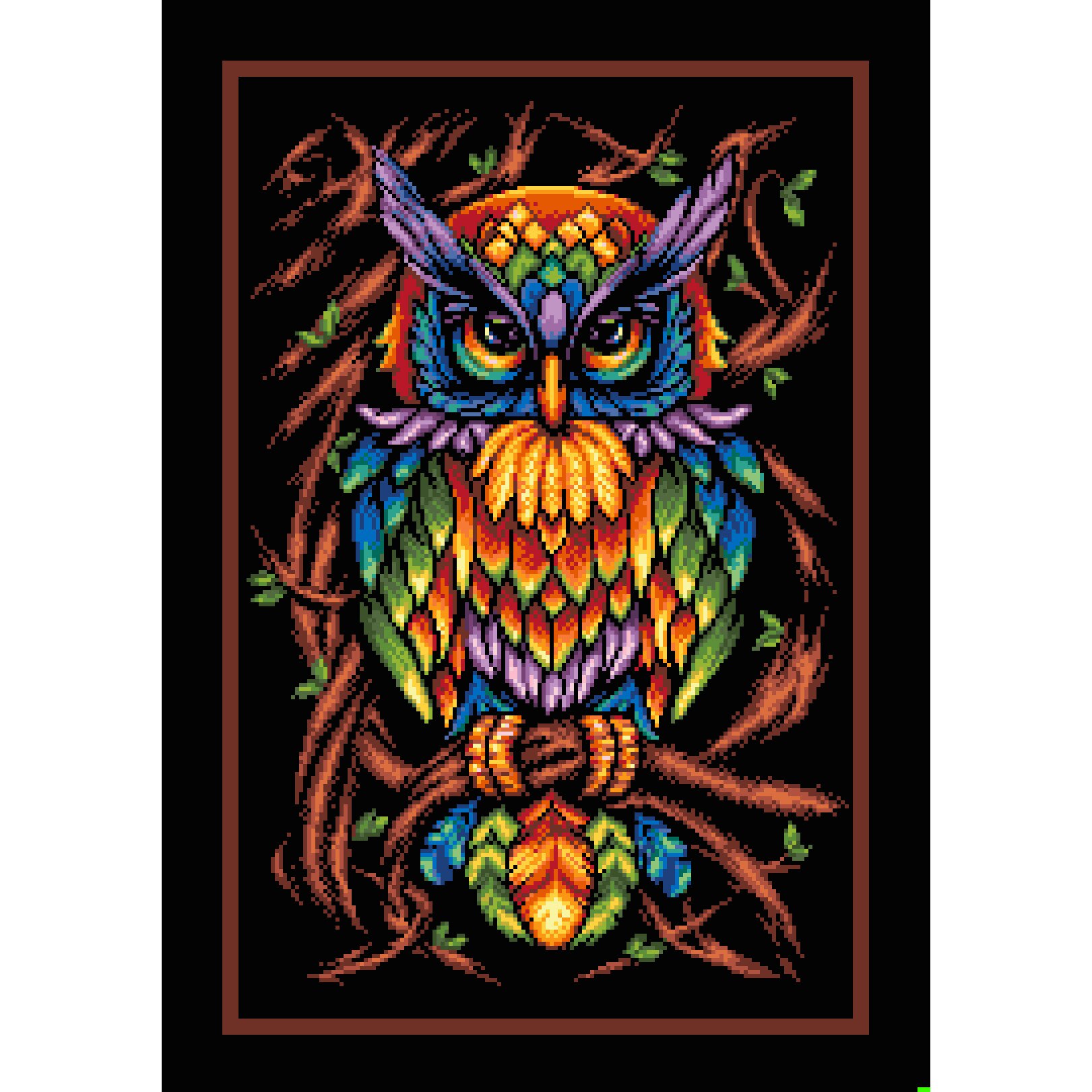 Goblen Bufnita curcubeu, Rogoblen, kit goblen cu panza imprimata, fire ...