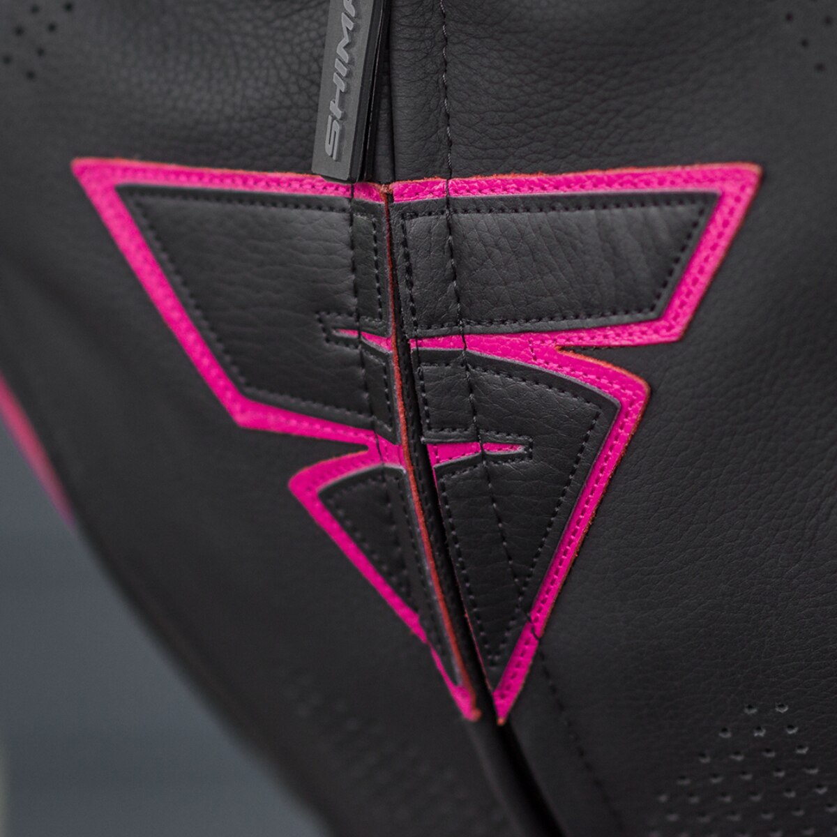 Geaca moto dama Shima Miura, neagra/Alb/Roz XL - eMAG.ro