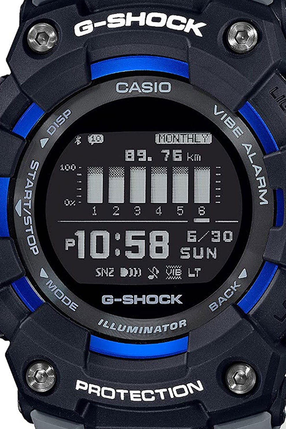 Casio, Ceas digital cu functii multiple G-Shock, Alb - eMAG.ro