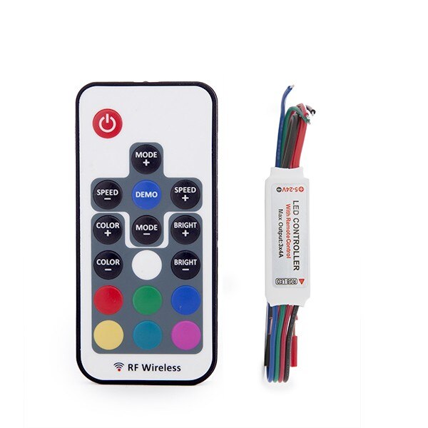 Mini controller RF, RGB 5-24VDC, 144W - eMAG.ro