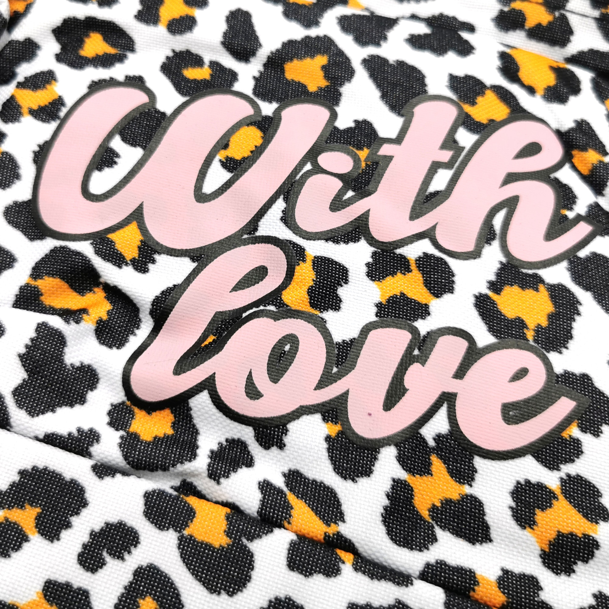 Rucsac Stationery with Love, leopard, alb - eMAG.ro