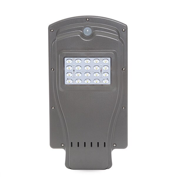 Улична лампа, LED, 20W, 6000ºK, Слънчев сензор, IP65, 50 000H, Студено ...