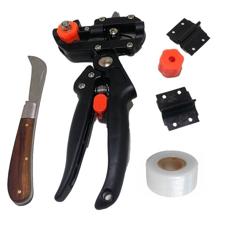 Set pentru altoire Totokita, Cleste altoit, Cutit tip cosor, Banda ...