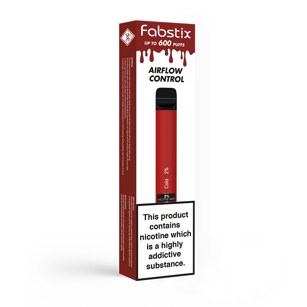 Tigara electronica Fabstix, 600 puff, Cola, flux de aer reglabil - eMAG.ro