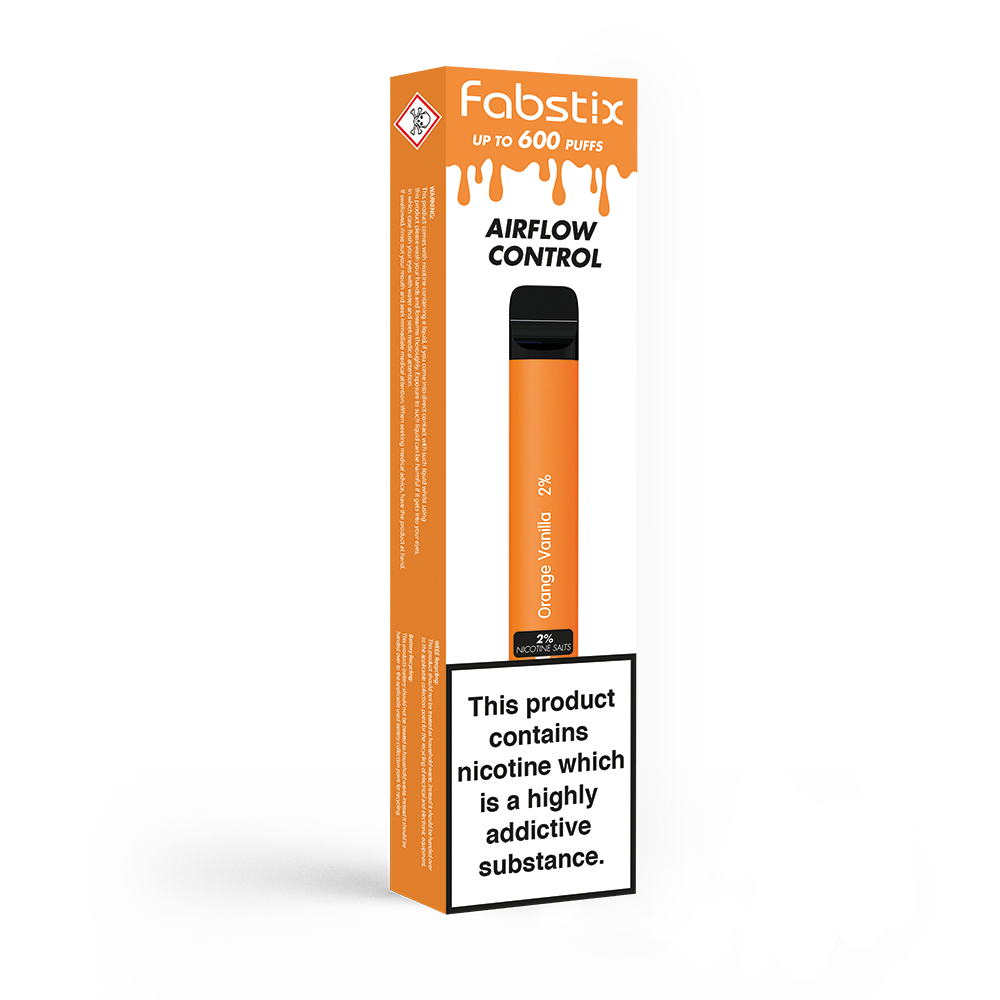 Tigara electronica Fabstix, 600 puff, Orange Vanilla, flux de aer ...