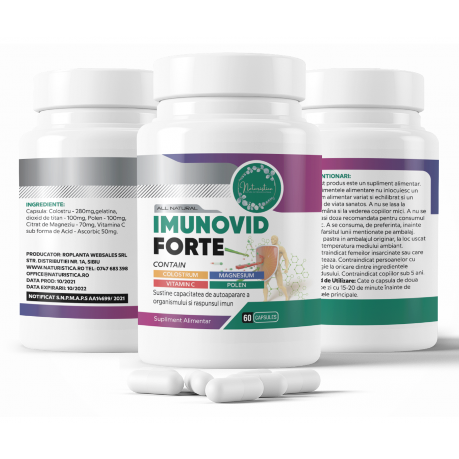 Supliment pentru imunitate ImunoVid Forte Roplanta WebSales, 60 Capsule ...