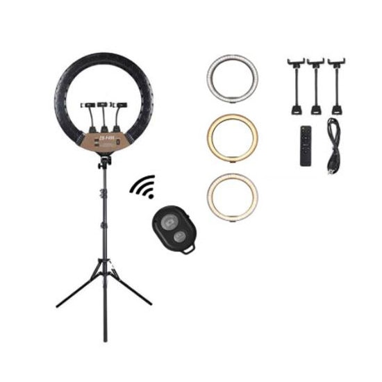 Lampa circulara Ring Light 22 '', 3 moduri de lumina, 10 trepte reglaj ...