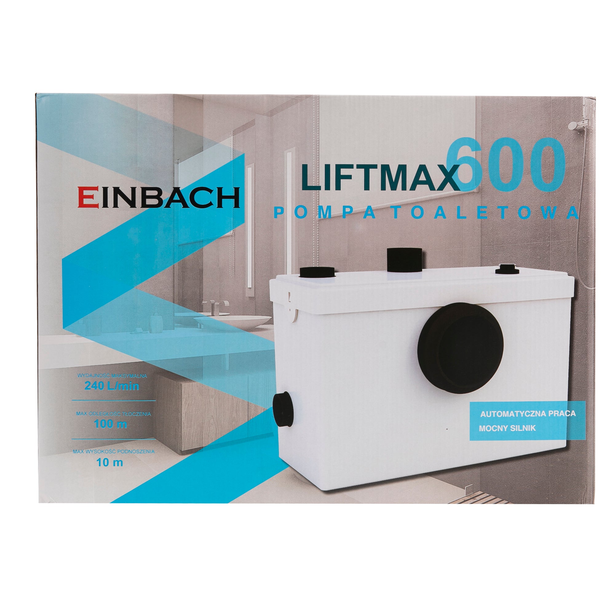 Pompa cu tocator WC Einbach Liftmax 600, 600W, 240 l/min - eMAG.ro