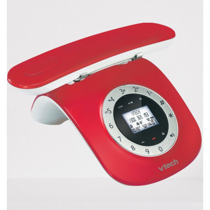 Telefon fix fara fir, VTECH, LS1750, Rosu - eMAG.ro