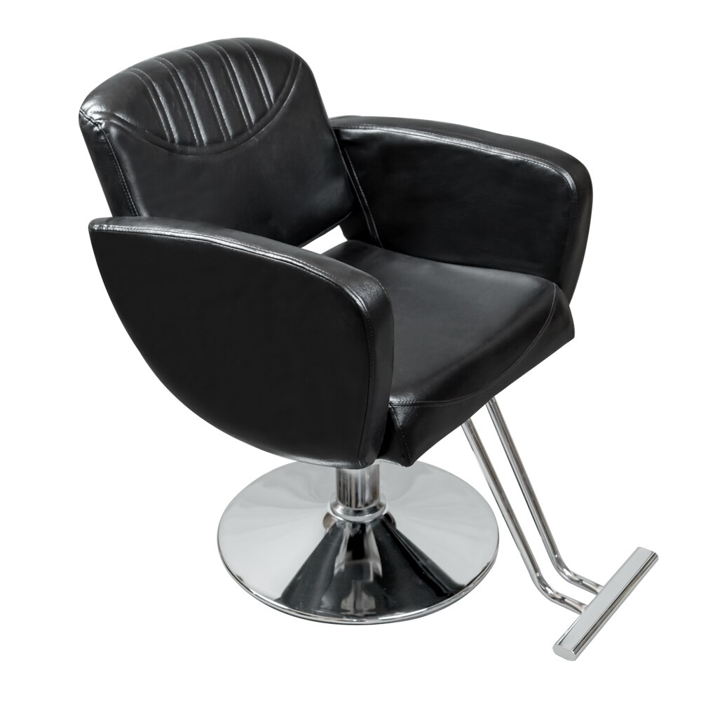 Scaun coafor si frizerie profesional Lila Rossa, Victor, din piele ...