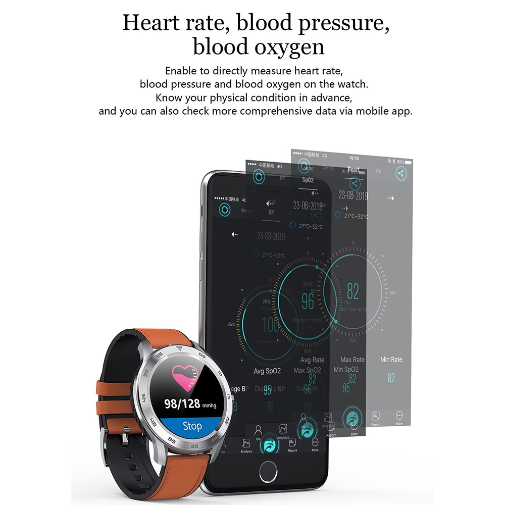 Ceas Smartwatch DT98 compatibil cu Android/iOS, Notificari apeluri/SMS ...
