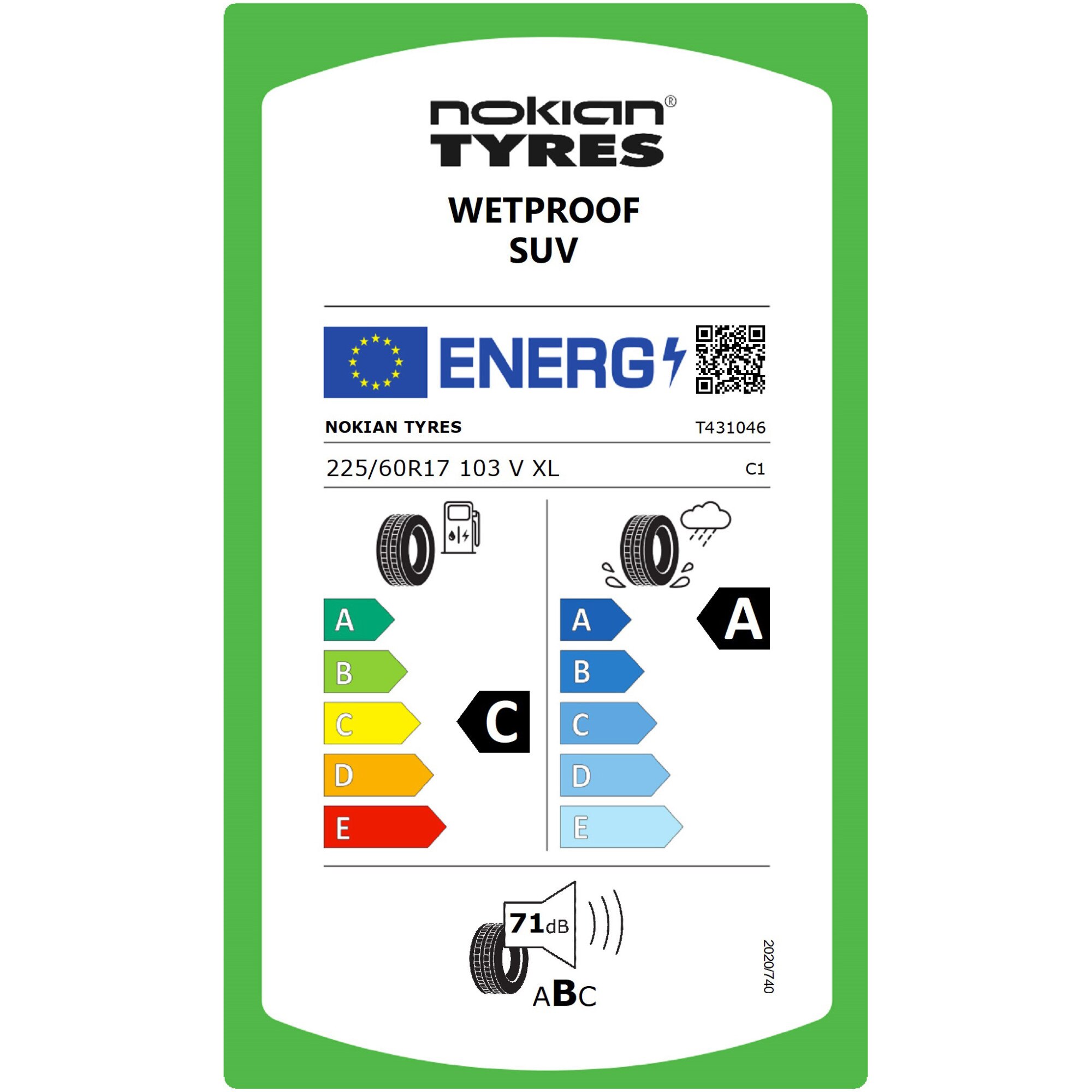 Anvelopa vara Nokian WETPROOF SUV 225/60 R17 103V XL - eMAG.ro