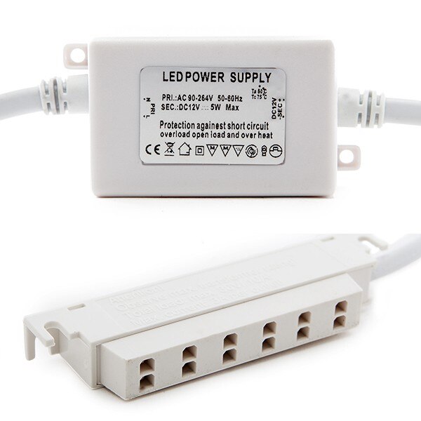 Set de 6 spoturi LED incastrate Driver, 0.3W, 30Lm, IP54, 50.000H - eMAG.ro