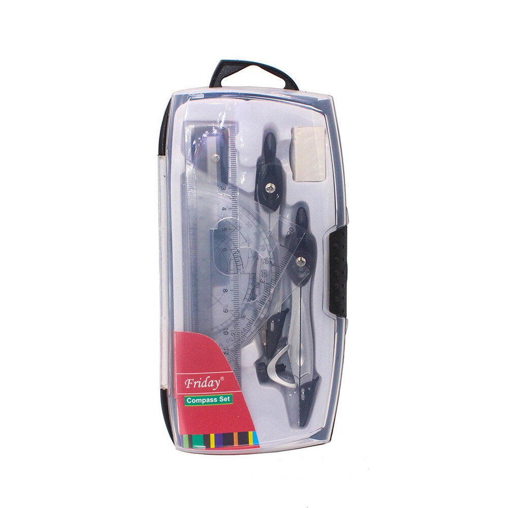 Trusa de geometrie, Metal/Plastic, 10 piese - eMAG.ro